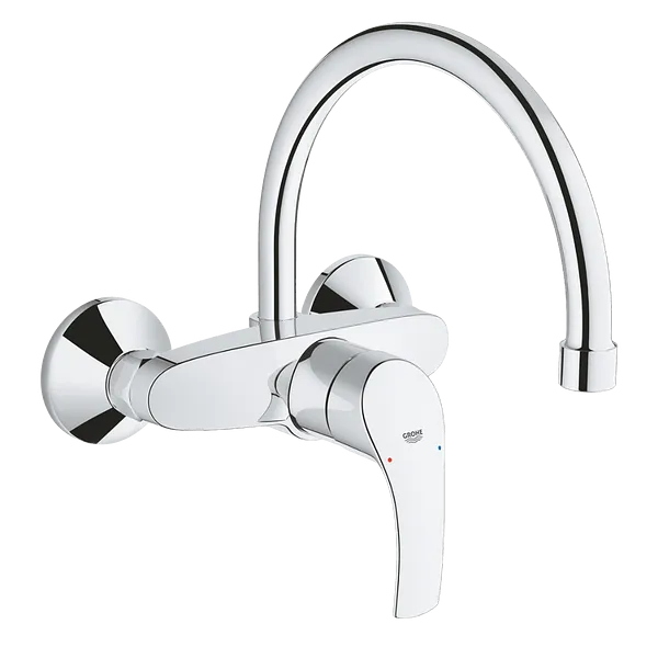 خلاط مطبخ حائطى جروهى يورو سمارت 32482002/ 32482003 كروم